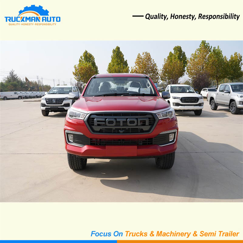 New Red FOTON TUNLAND G7 4X4 Pickup Truck For Tanzania