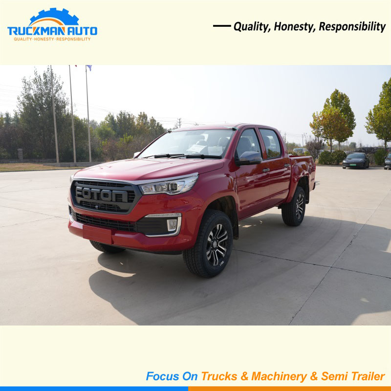 New Red FOTON TUNLAND G7 4X4 Pickup Truck For Tanzania