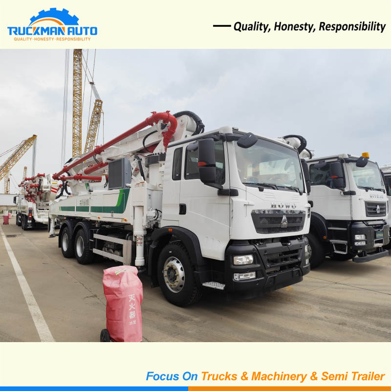 37m SINOTRUK HOWO TX 6X4 XCMG SCHWING XS37 Concrete Pump Truck